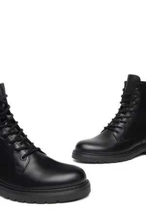 NEROGIARDINI Faux-fur Lined Combat Boots