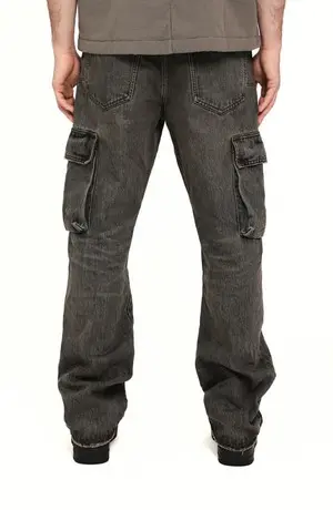 PURPLE BRAND Relaxed Fit Cargo Jeans