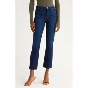 Paige Cindy High-waist Straight-leg Ankle Jeans - Waterloo