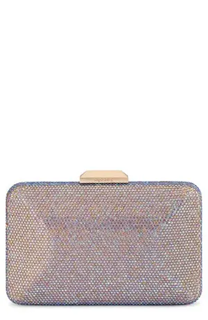 OLGA BERG Edith Iridescent Frame Clutch - Pastel
