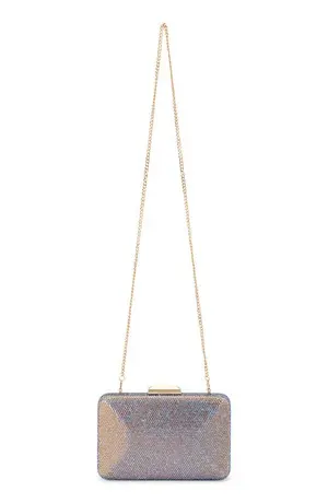 OLGA BERG Edith Iridescent Frame Clutch - Pastel