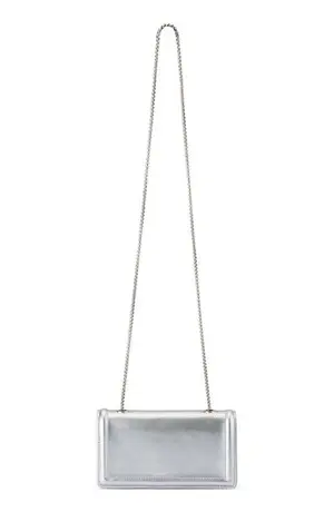 OLGA BERG Metallic Faux Leather Convertible Shoulder Bag