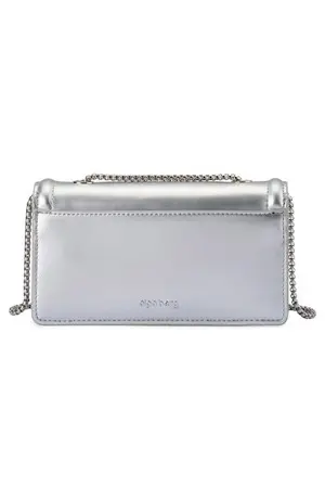 OLGA BERG Metallic Faux Leather Convertible Shoulder Bag