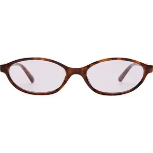 AIRE AIRE Earthshine 54mm Oval Sunglasses Amber Tort/lavendar Tint