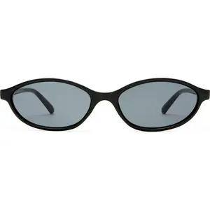 AIRE Earthshine 54mm Oval Sunglasses - Black/smoke Mono