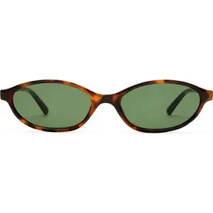 AIRE AIRE Earthshine 54mm Oval Sunglasses Dark Tort/green Mono