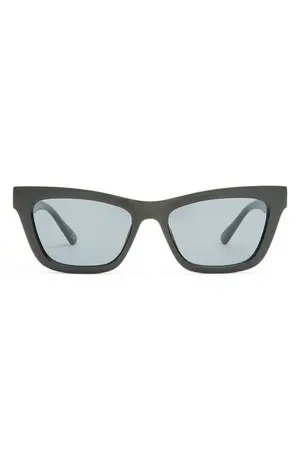AIRE Amplitude 52mm Cat Eye Sunglasses - Black/smoke Mono