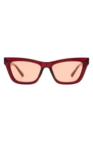 AIRE Amplitude 52mm Cat Eye Sunglasses - Cherry/cinnamon Tint