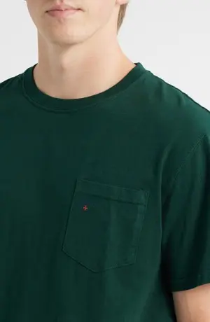 NOAH Core Logo Pocket T-shirt - Dark Green