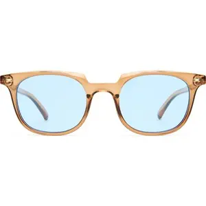 Le Specs Le Resolu D-frame Sunglasses - Barley/sky Blue Tint