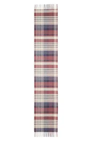 Johnstons Of Elgin Oversize Check Cashmere Scarf - Damson Ru7633