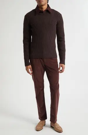 Dolce & Gabbana Wool Rib Crewneck Sweater