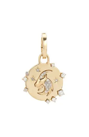 Adina Reyter Diamond Zodiac Charm - 14k Yellow Goldapricorn