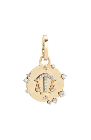 Adina Reyter Diamond Zodiac Charm - 14k Yellow Goldibra