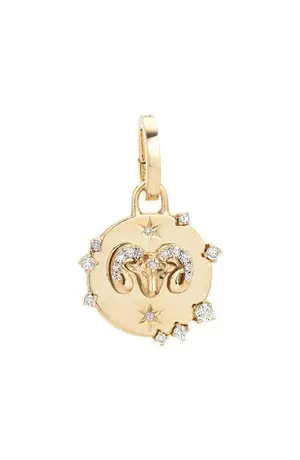 Adina Reyter Diamond Zodiac Charm - 14k Yellow Goldries