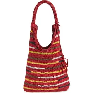 JW Anderson Knit Hobo Bag With Anchor-logo Charm