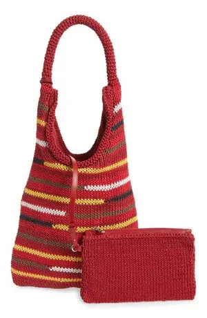 JW Anderson Knit Hobo Bag With Anchor-logo Charm