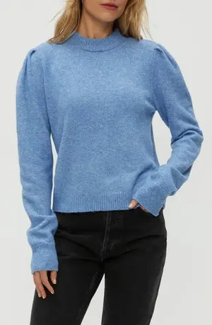 Michael Stars Genova Puff Sleeve Sweater