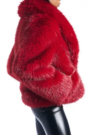 AZALEA WANG Simona Faux Fur Coat