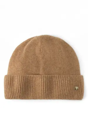Helen Kaminski Vivian Cashmere Cuffed Beanie - Camel