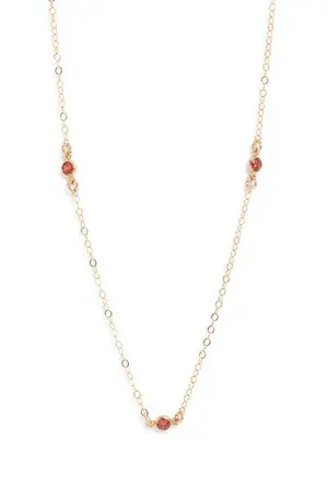 SET & STONES Birthstone Station Necklace