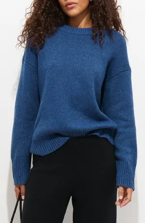 ALEX MILL Nottinghill Merino Wool-blend Sweater - Indigo