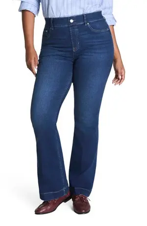 Spanx Pull-on High Waist Flare Jeans 2.0 - Pacific Wash