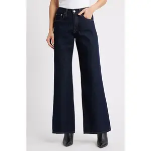 MAVI Sandy Low-rise Wide-leg Jeans - Rinse Classic Denim