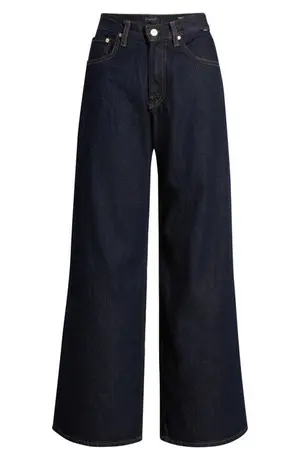 MAVI Sandy Low-rise Wide-leg Jeans - Rinse Classic Denim
