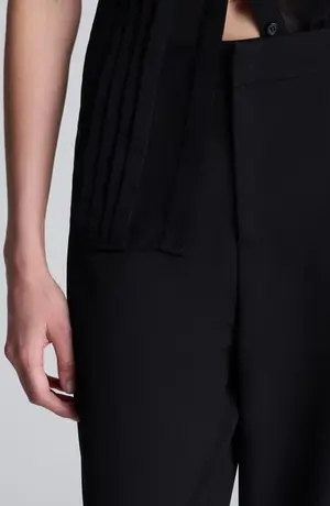 KENNETH COLE Wide-leg Pleated Trousers