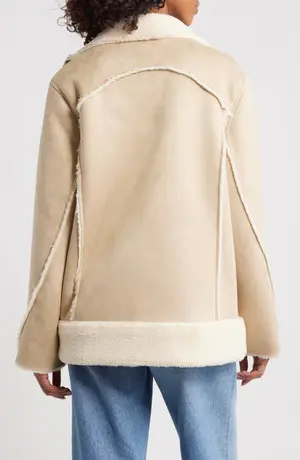 UGG Avelie Luxefluff Faux Shearling Jacket