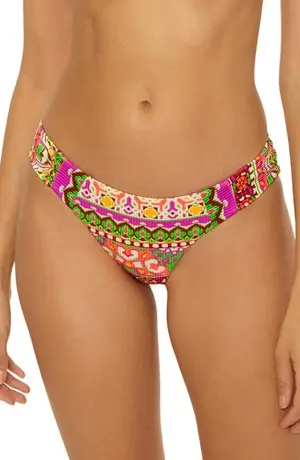 BECCA® By Rebecca Virtue Moroccan Tile Hipster Bikini Bottoms - Multi Pink