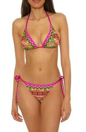 BECCA By Rebecca Virtue Moroccan Print Bikini Bottom