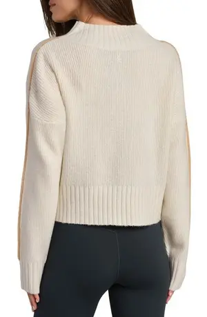 RHONE V-neck Ribbed Sweater - Sand Stone