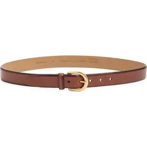 Nordstrom Leather Belt - Saddle- Gold