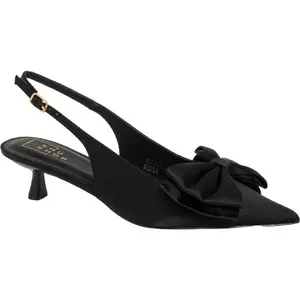 SHU SHOP Nora Slingback Kitten Heel Pump - Black