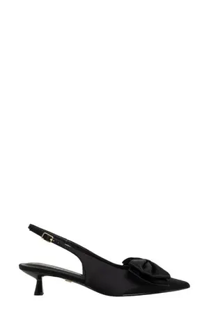 SHU SHOP Nora Slingback Kitten Heel Pump - Black