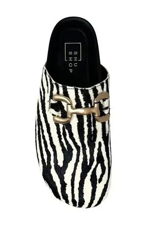 SHU SHOP Azalea Mule - Zebra Hair