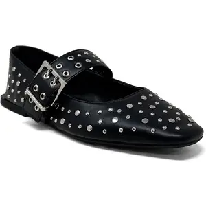 SHU SHOP Avril Studded Flats - Black