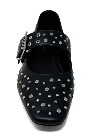 SHU SHOP Avril Studded Flats - Black