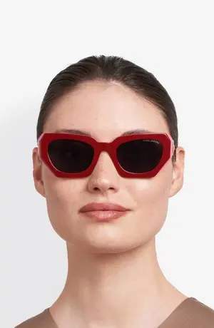 Marc Jacobs 52mm Geometric Sunglasses - Burgundy Fuchsia