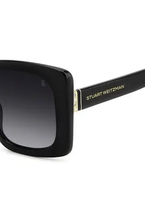 STUART WEITZMAN 53mm Square Sunglasses - Black