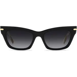 STUART WEITZMAN 52mm Cat Eye Sunglasses - Black