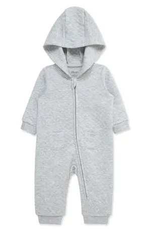 LITTLE ME Quilted Hooded Romper