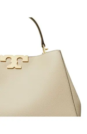 Tory Burch Eleanor Soft Leather Satchel - Light Stone