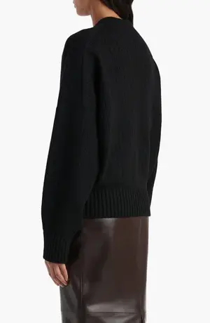 Khaite Lennox Oversize Cashmere Sweater - Black