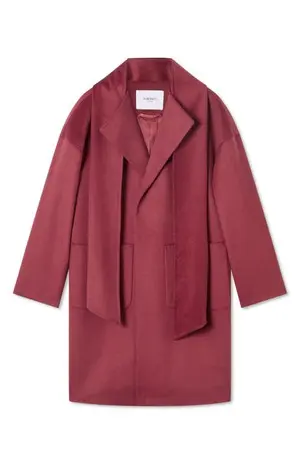 LK BENNETT Merino Wool Scarf Coat