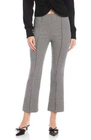 Fifteen Twenty Sigourney Bootcut Pants - Houndstooth