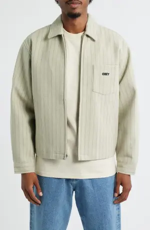 Obey Button Detailed Jackets For Men