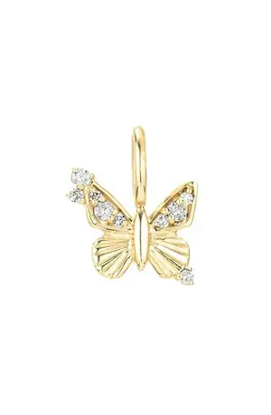 Adina Reyter Diamond Butterfly Pendant - 9k Yellow Gold